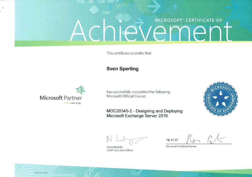 MOC20345-2 – Designing and Deploying Microsoft Exchange Server 2016 – edv-sperling.de – Sven ...