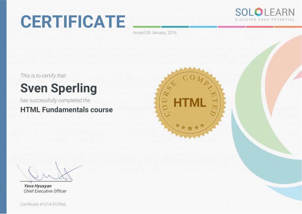 Zertifikate – edv-sperling.de – Sven Sperling – Fachinformatiker für ...